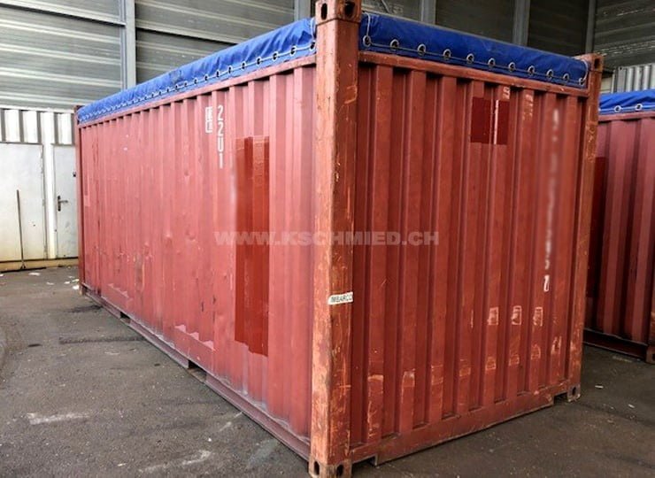 20' OPEN TOP Seecontainer, gebraucht - K. SCHMIED AG