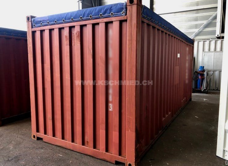 20' OPEN TOP Seecontainer, gebraucht - K. SCHMIED AG