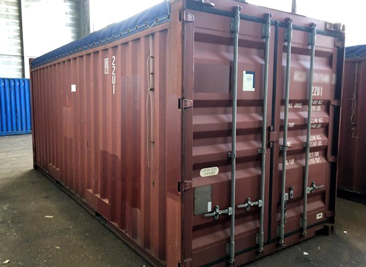 20' OPEN TOP Seecontainer, gebraucht - K. SCHMIED AG