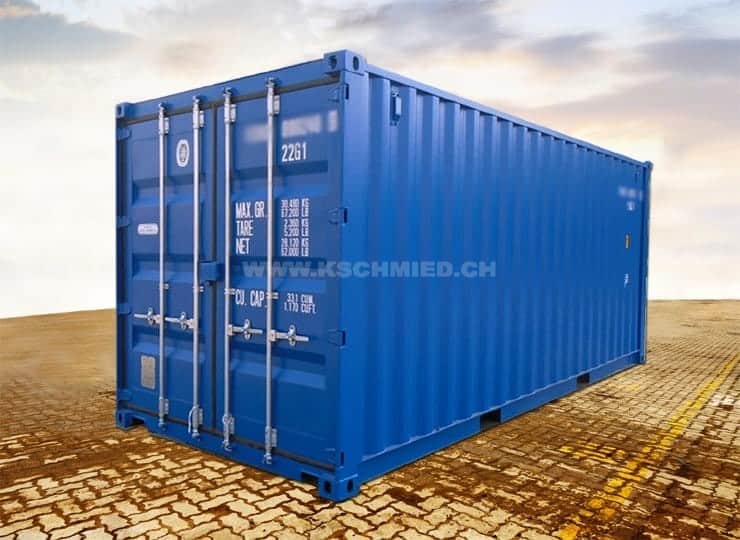 20' box sea container, STEEL FLOOR, NEW/new - K. Schmied AG ...