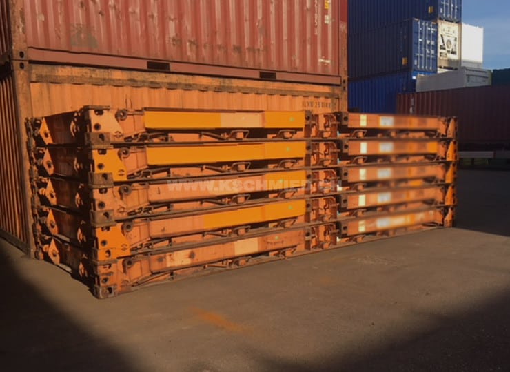 20' Flat Rack Container, used - K. Schmied AG – Containers & Shipping ...