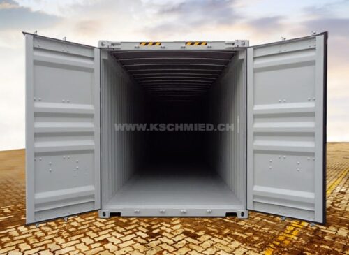 40' High Cube OPEN TOP sea container, STEEL FLOOR, NEW/one-way - K ...