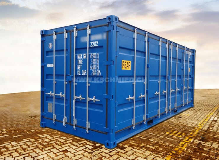 20' DOUBLE DOOR SIDE DOOR Shipping Container, NEW/one-trip - K. Schmied ...