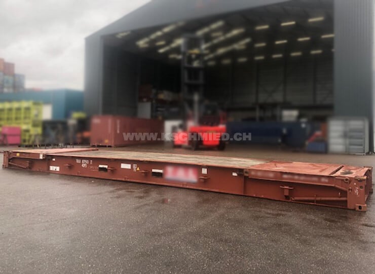 40' Flat Rack Container, used - K. Schmied AG - Transporte & Container ...