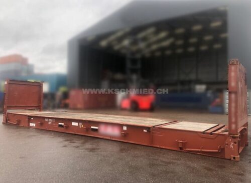 40' Flat Rack Container, used - K. Schmied AG - Transporte & Container ...