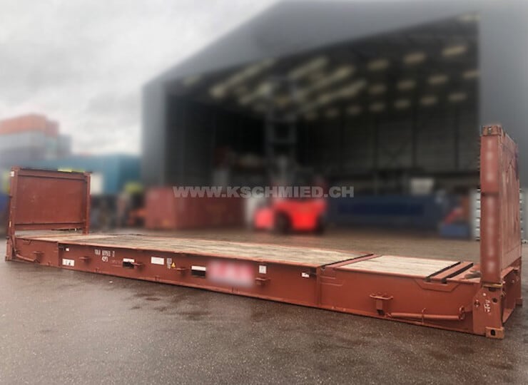 Conteneur flat rack 40pieds, d'occasion - K. Schmied AG – Conteneurs ...