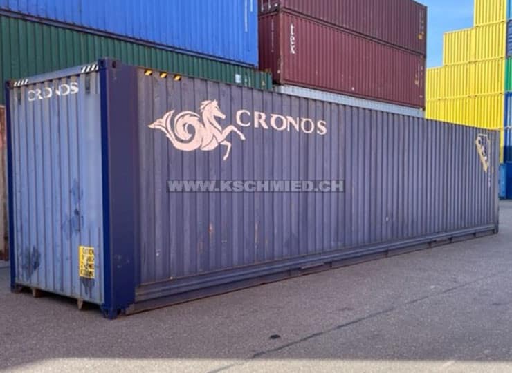 40' HIGH CUBE PALLET WIDE sea container, used - K. Schmied AG ...