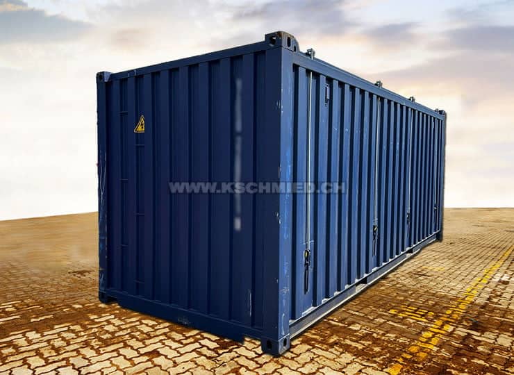20' HARD TOP Seecontainer, STAHLFUSSBODEN, NEU/neuwertig - K. SCHMIED AG