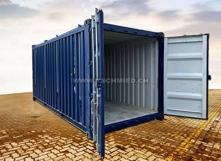 20' HARD TOP Seecontainer, STAHLFUSSBODEN, NEU/neuwertig - K. SCHMIED AG